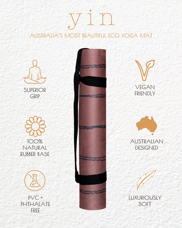 Beni Printed Yoga Mat | Eco-Friendly by Yin Yoga Mats